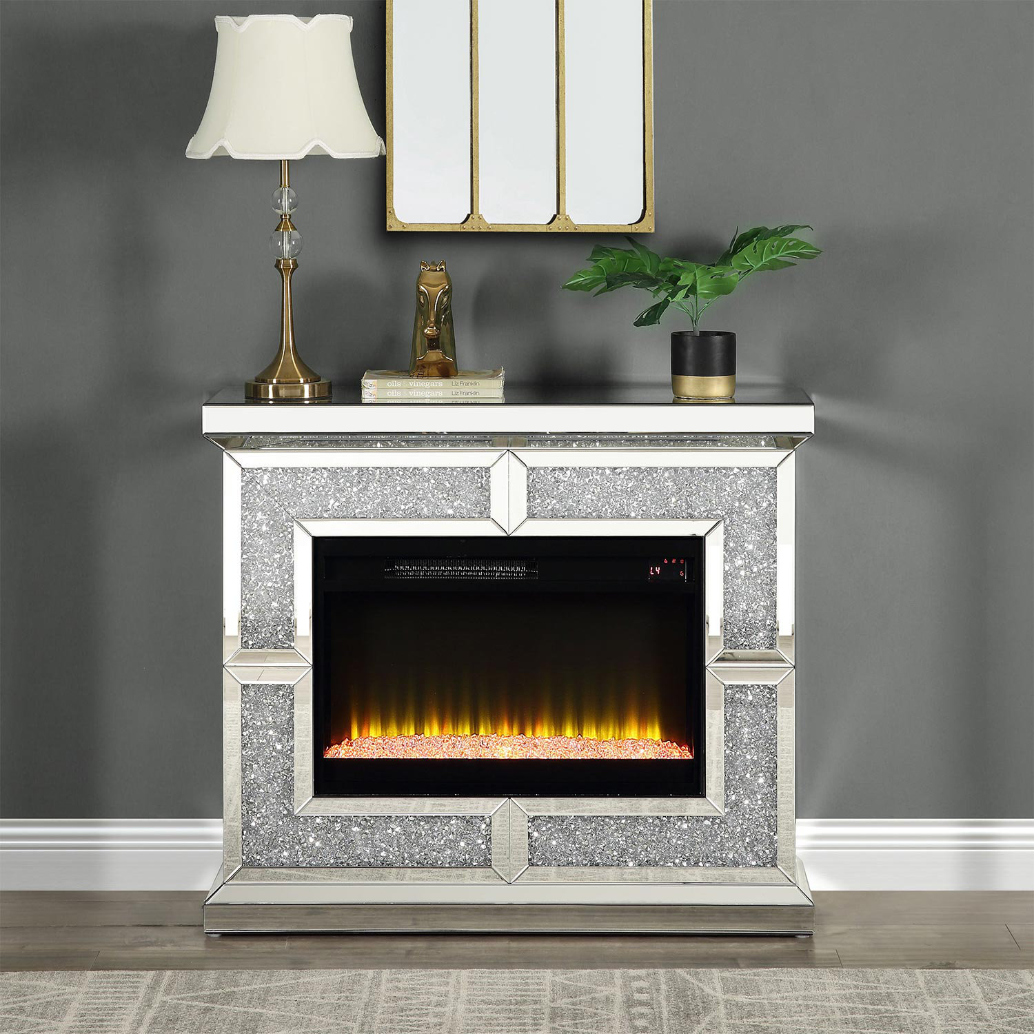 Everly Quinn 41'' W Electric Fireplace - Wayfair Canada