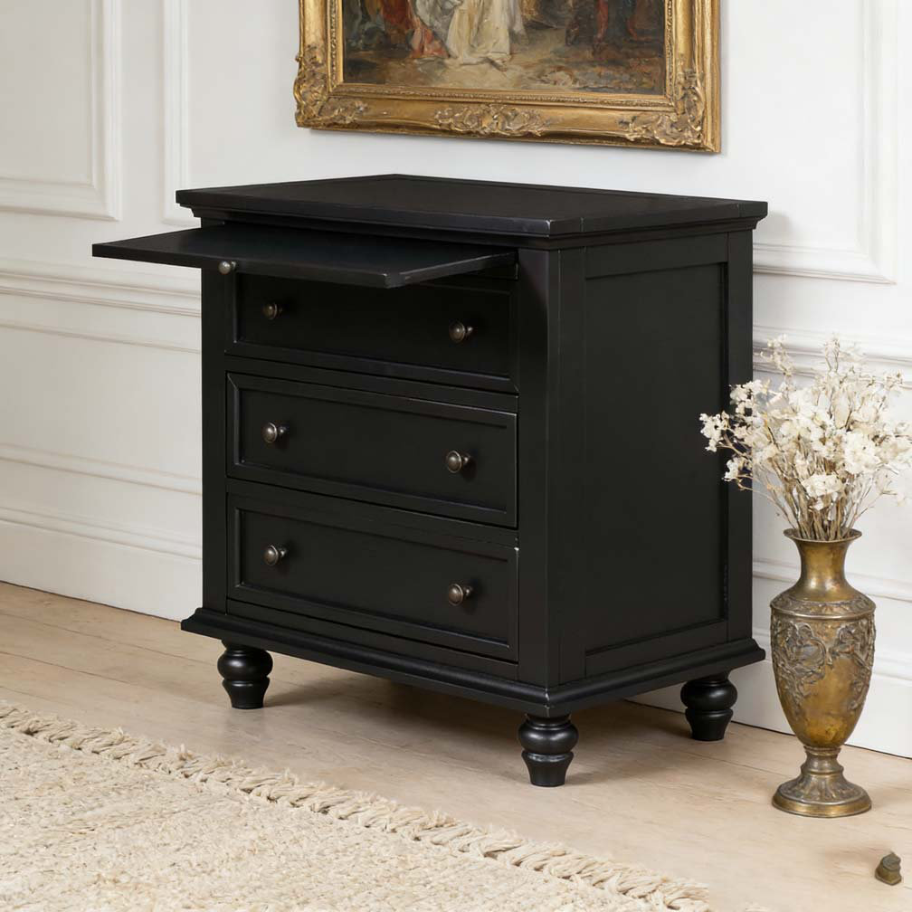 August Grove 3-Drawer Storage Wood Cabinet, End Table with Pull out ...