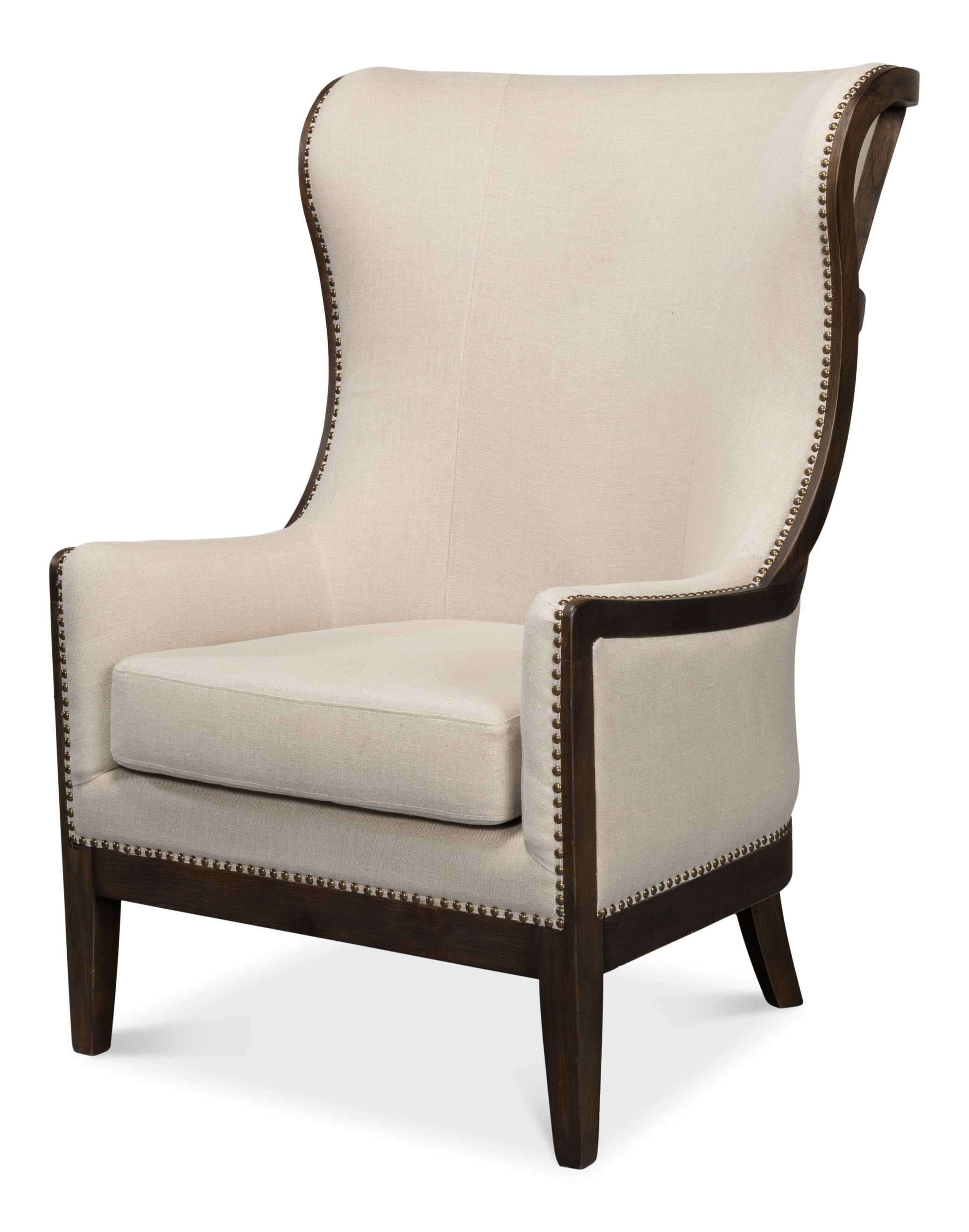 Sarreid Ltd Nolan 31" W Linen Wingback Chair & Reviews | Wayfair