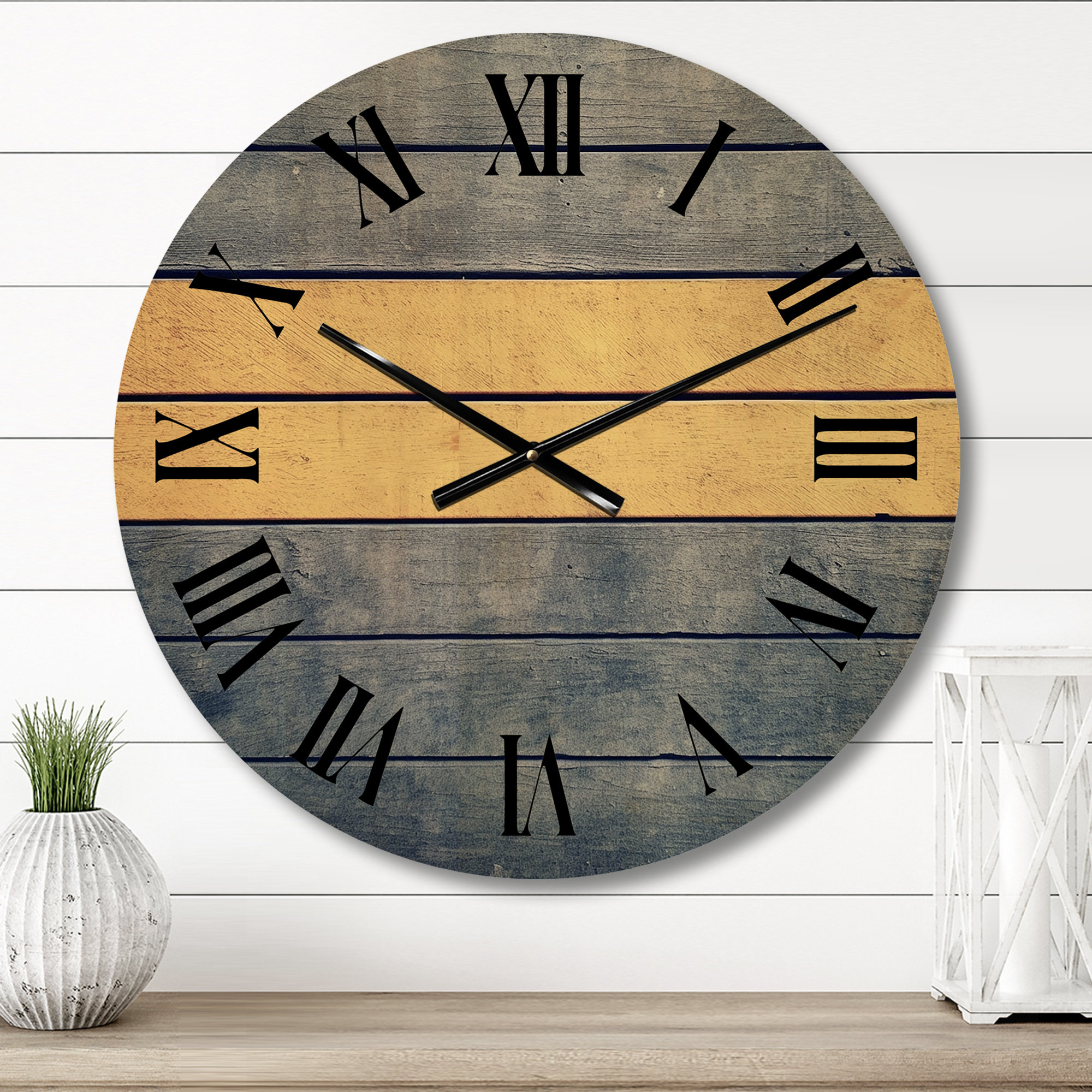 East Urban Home Sunrise Slavic Minimalism Yellow and Blue - Modern ...