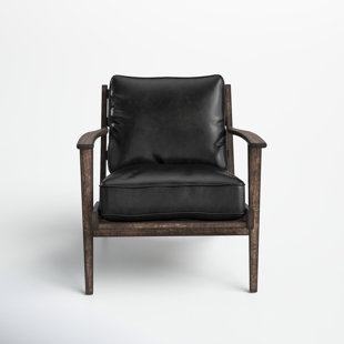 Farmhouse & Rustic Genuine Leather Upholstery Accent Chairs | Birch Lane