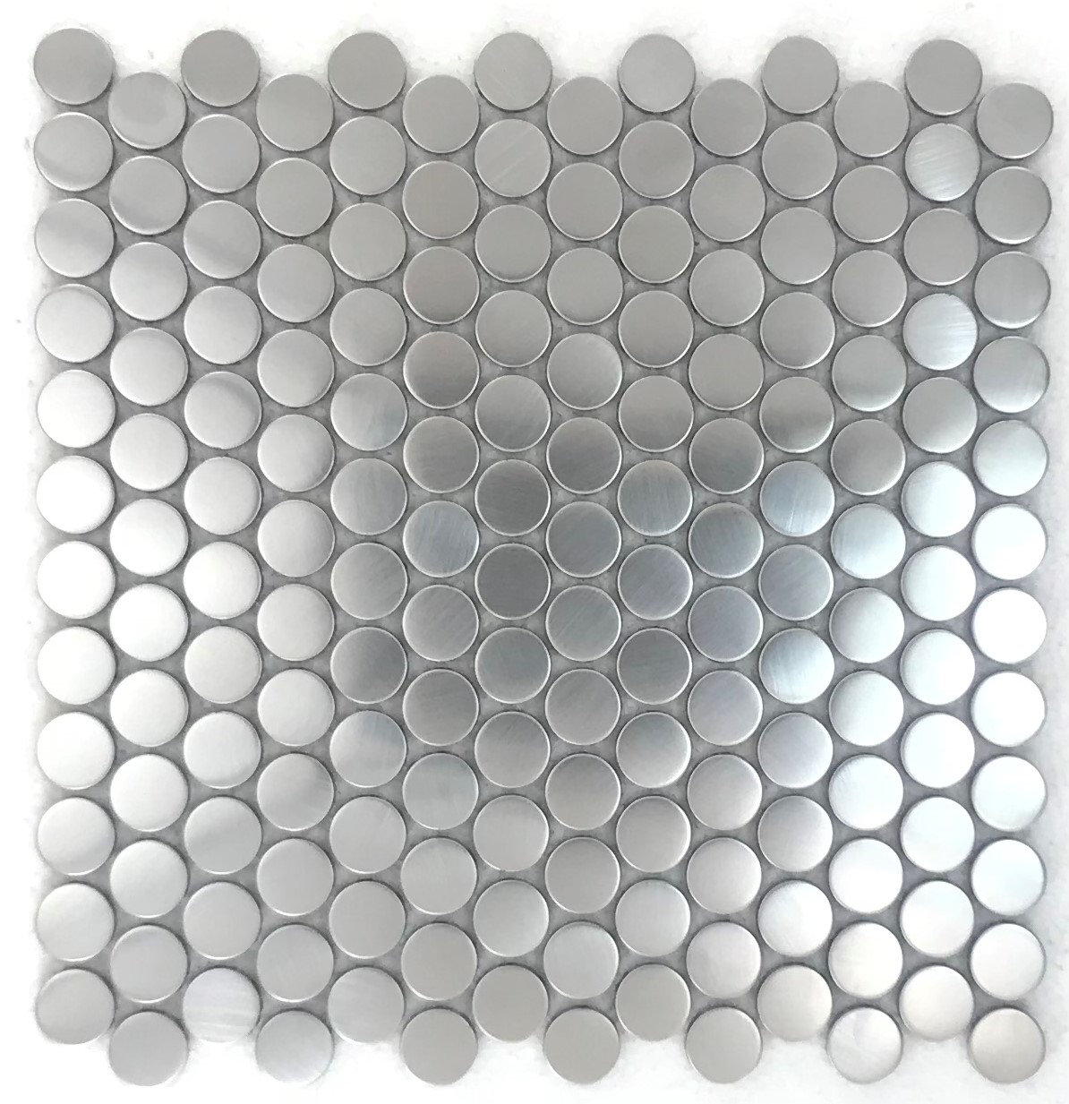 Luxsurface 1" x 1" Metal Penny Mosaic Tile & Reviews | Wayfair