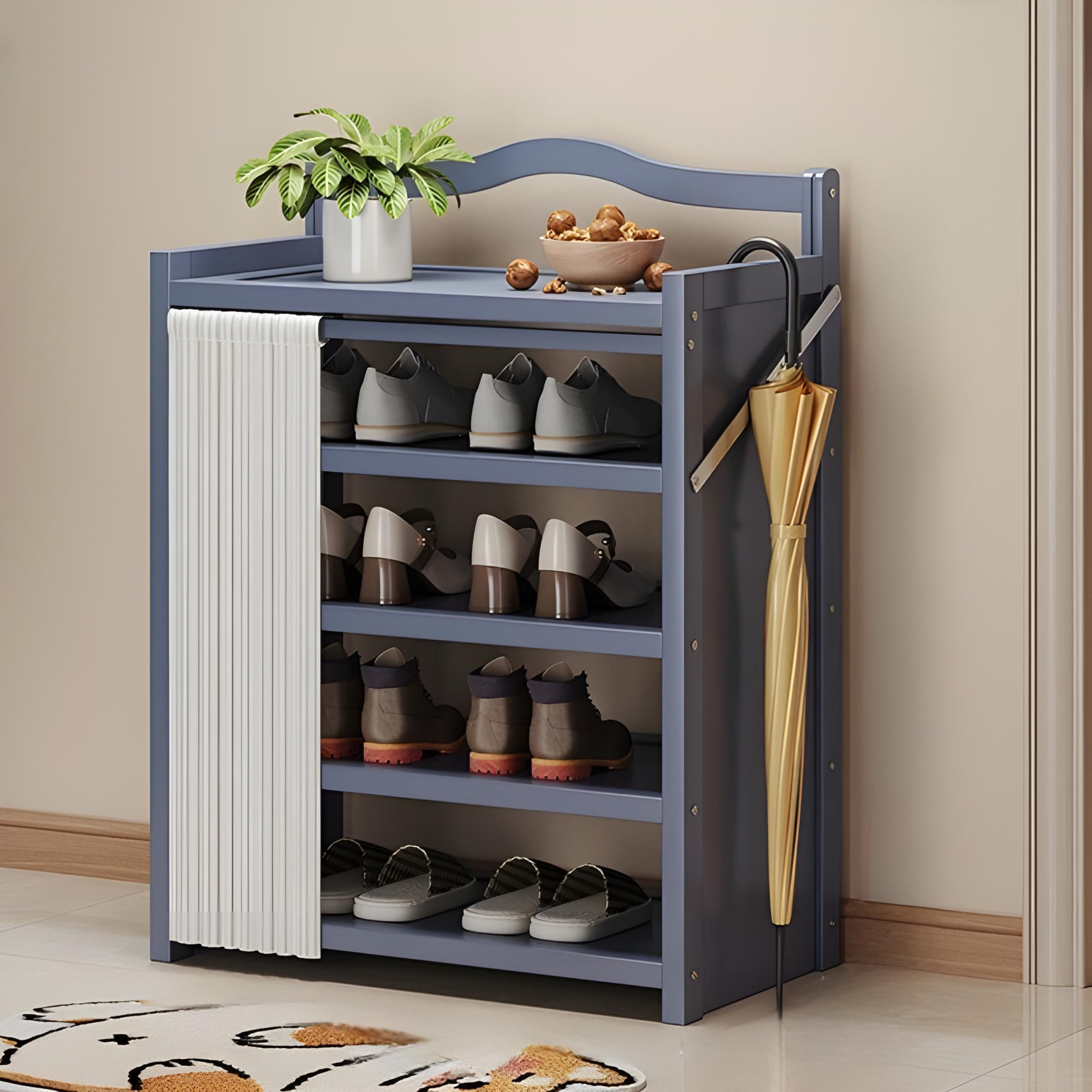 Red Barrel Studio Folding Shoe Rack For Household Indoor Multi-Layer ...