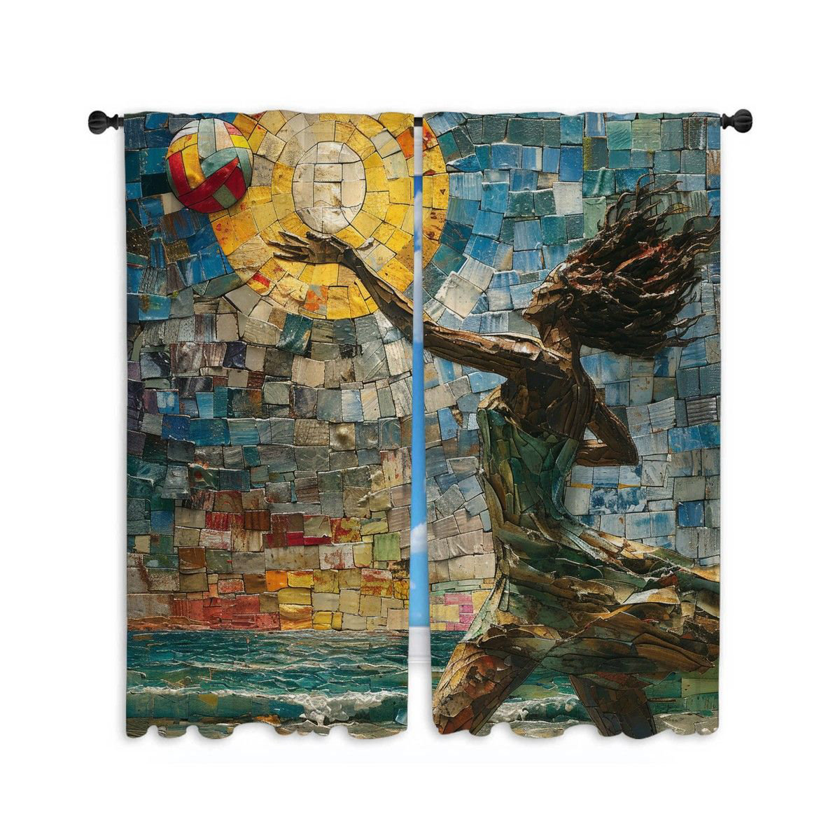 Loon Peak® Jaecee Polyester Room Darkening Curtain Pair | Wayfair