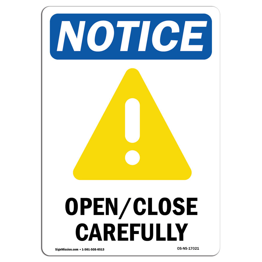 SignMission Openclose Carefully Sign with Symbol | Wayfair