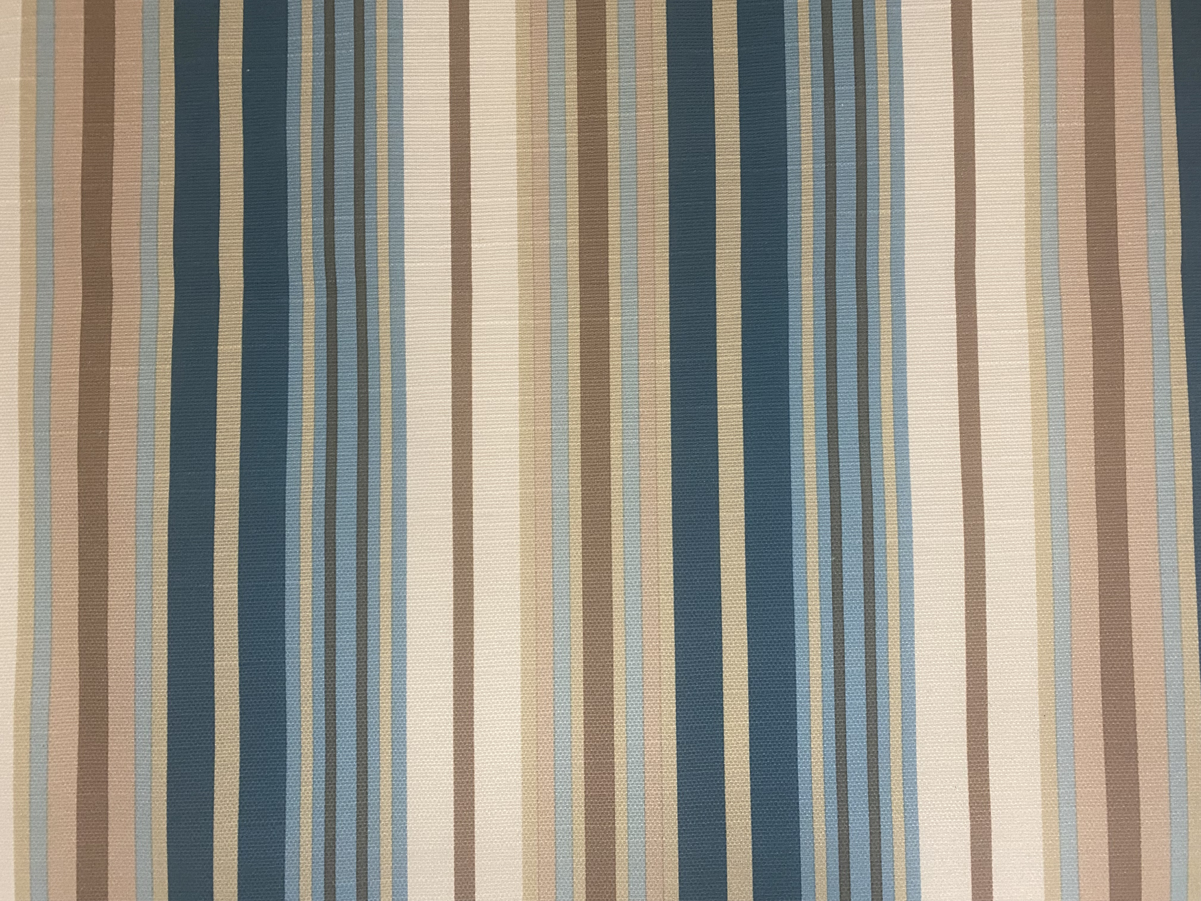Winston Porter Leeman Striped Cotton Blend Tailored 52" Window Valance ...