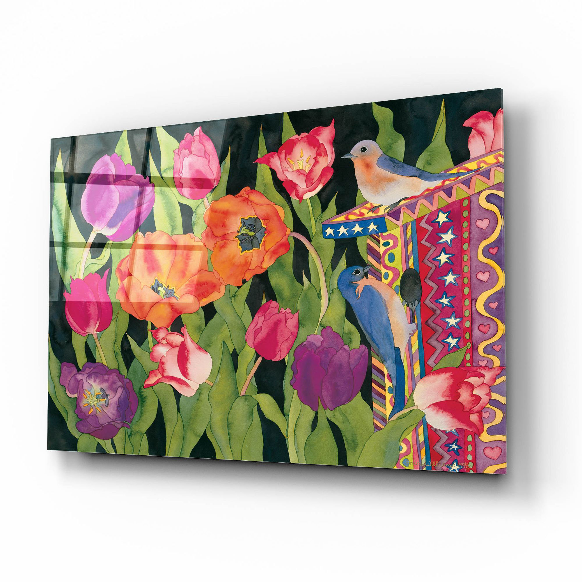 Winston Porter Gypsy Bluebird House On Plastic / Acrylic Print | Wayfair