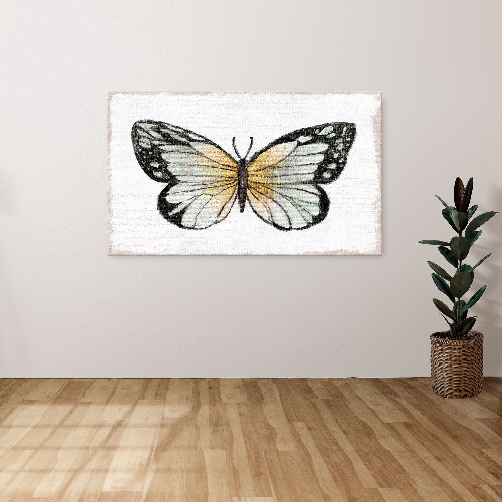 One Allium Way® "Vintage Flutter IV" by Tava Studios Print on Canvas ...