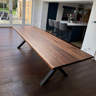 Ashford Blake Solid Walnut Dining Table - Chunky X Legs | Wayfair.co.uk