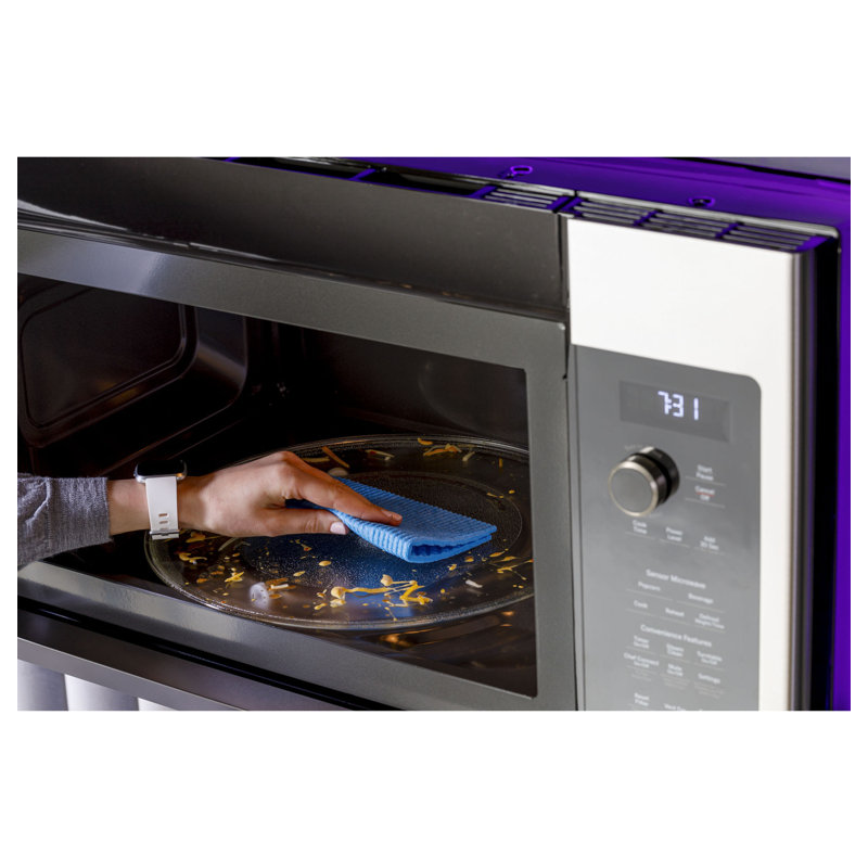 GE Profile™ GE Profile 2.2 Cu. Ft. Over-The-Range Sensor Microwave Oven ...