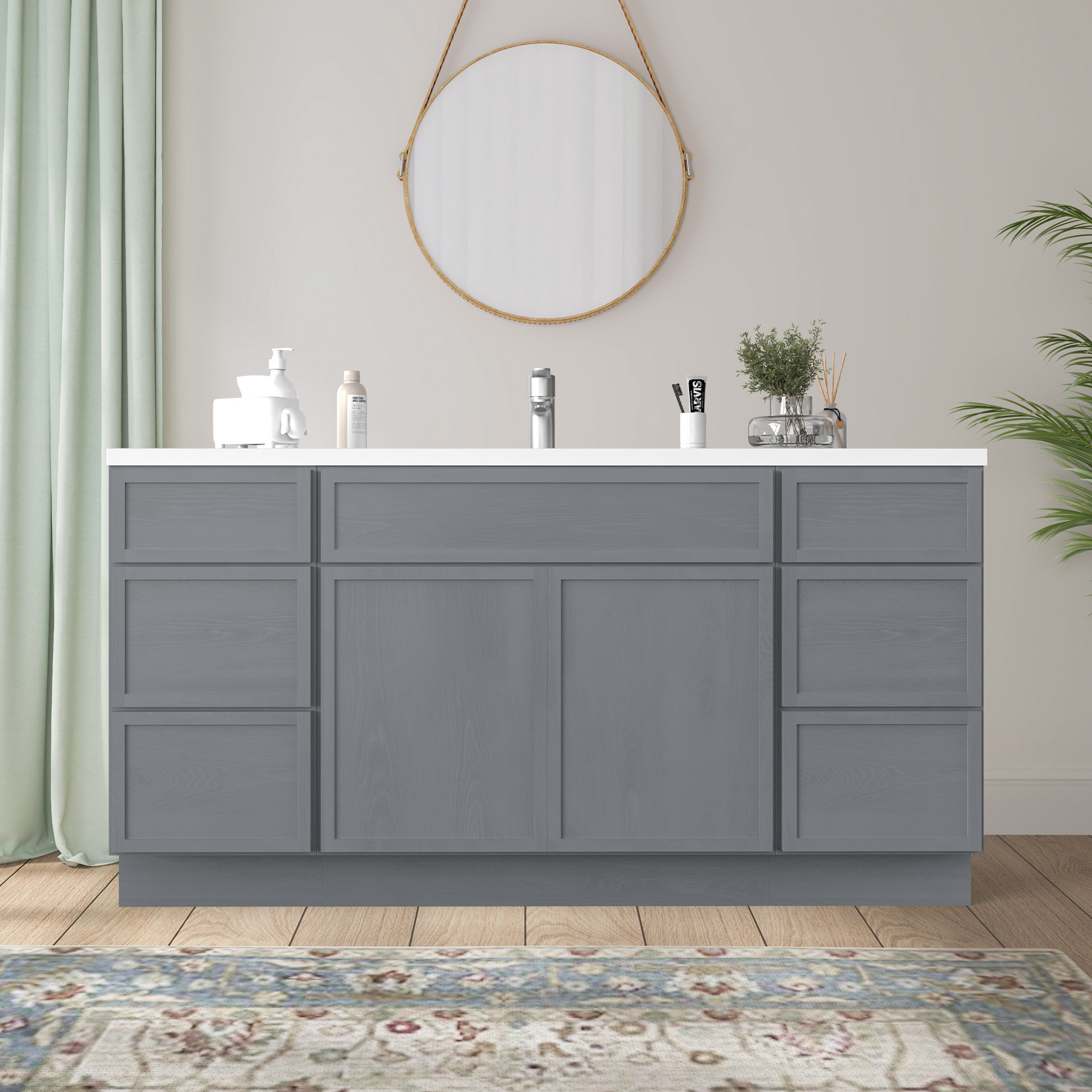 Home Beyond 63'' Single Bathroom Vanity Base Only | Wayfair