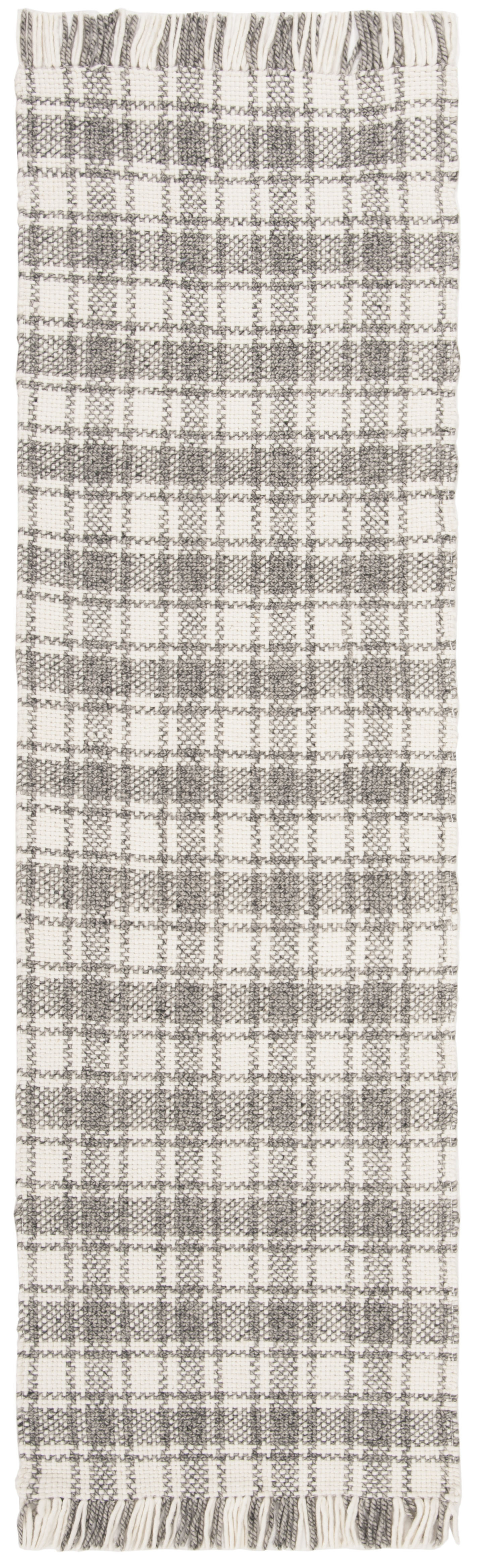 Gracie Oaks Jacques Hand Woven Wool Plaid Rug | Wayfair