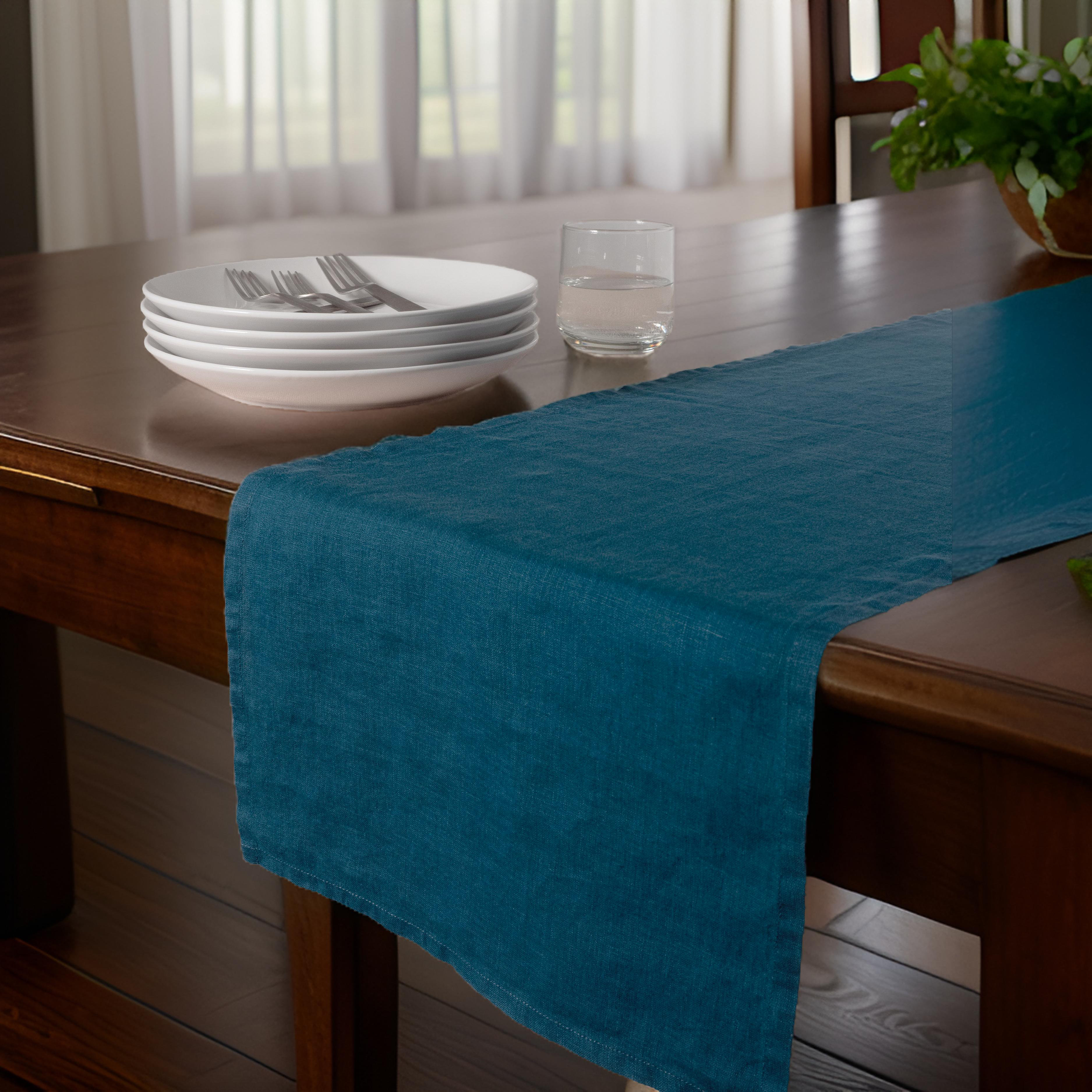 Birch Lane™ Valle Rectangular Linen Table Runner | Wayfair