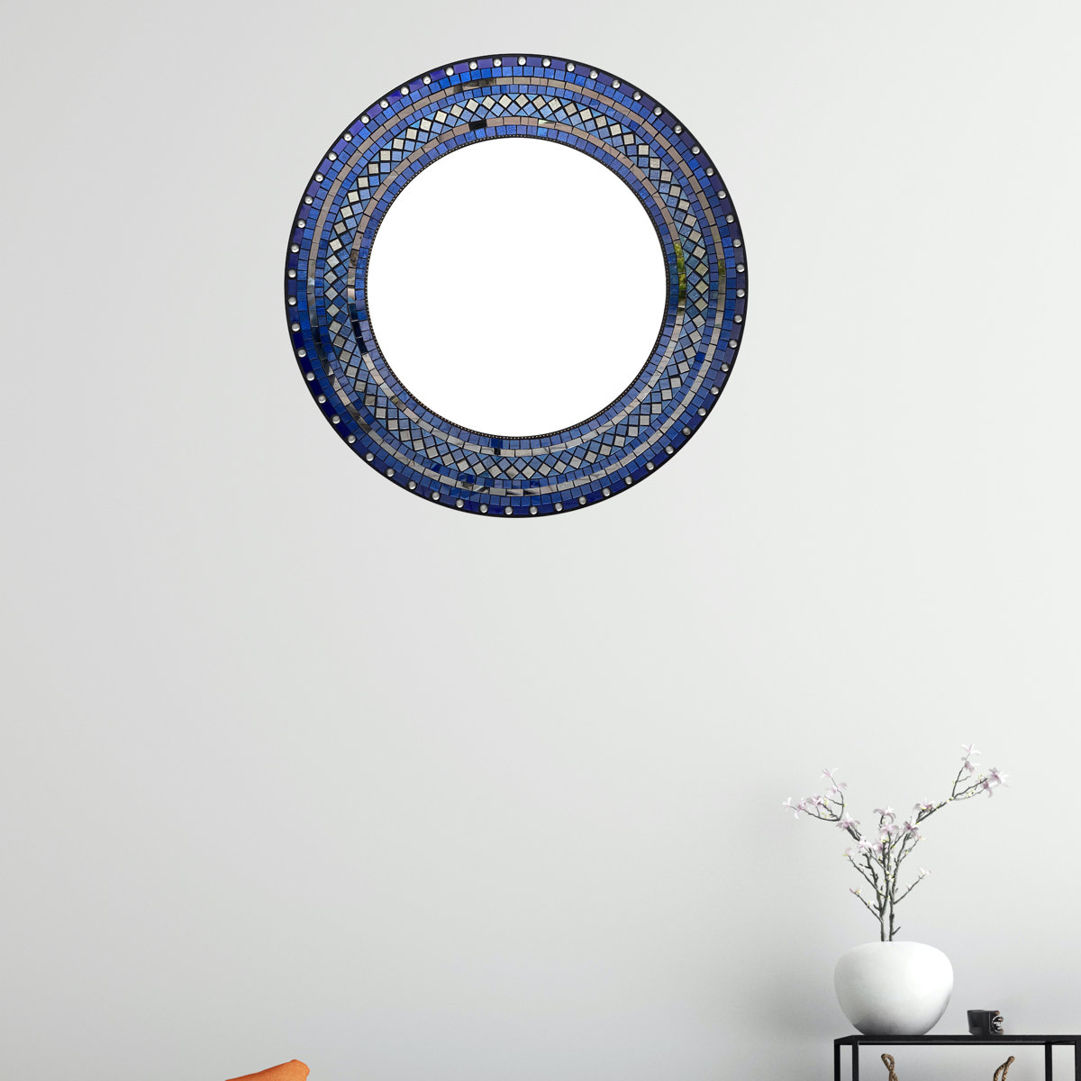 Dakota Fields Zorigs Mosaic Mirror, Wall Art Décor – Handcrafted ...
