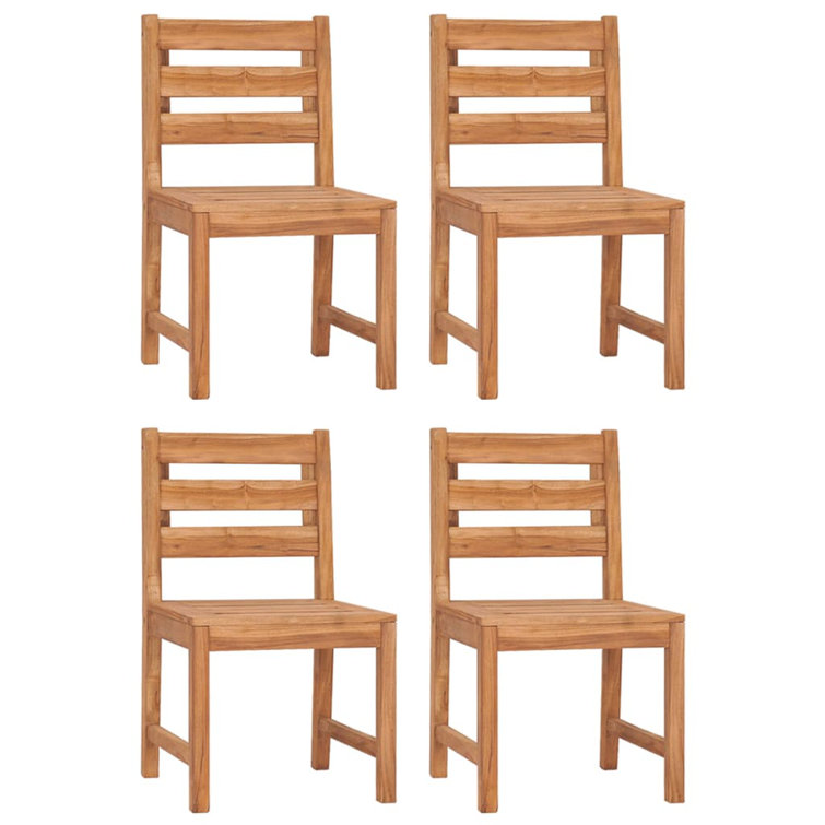 Loon Peak® Solid Wood Pine Patio Chairs Garden Outdoor Seating ...