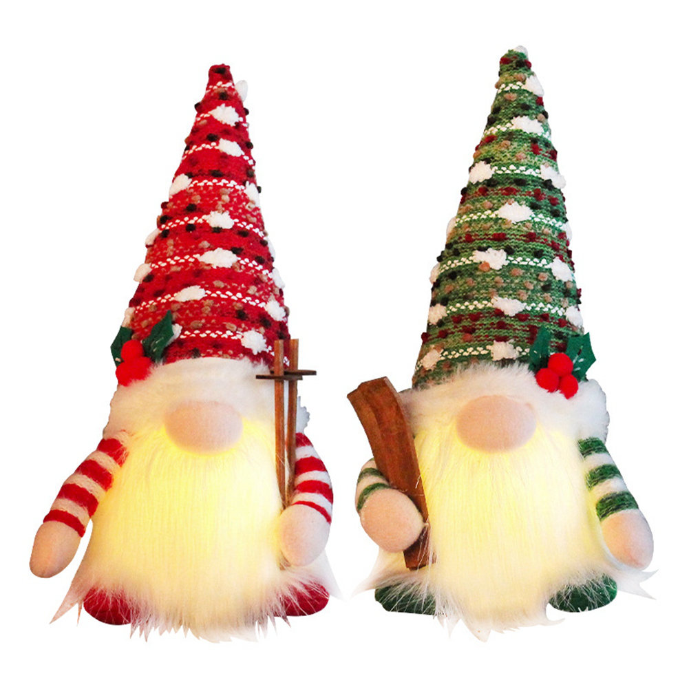The Holiday Aisle® Lighted Christmas Gnome Christmas Ornaments Gnomes ...