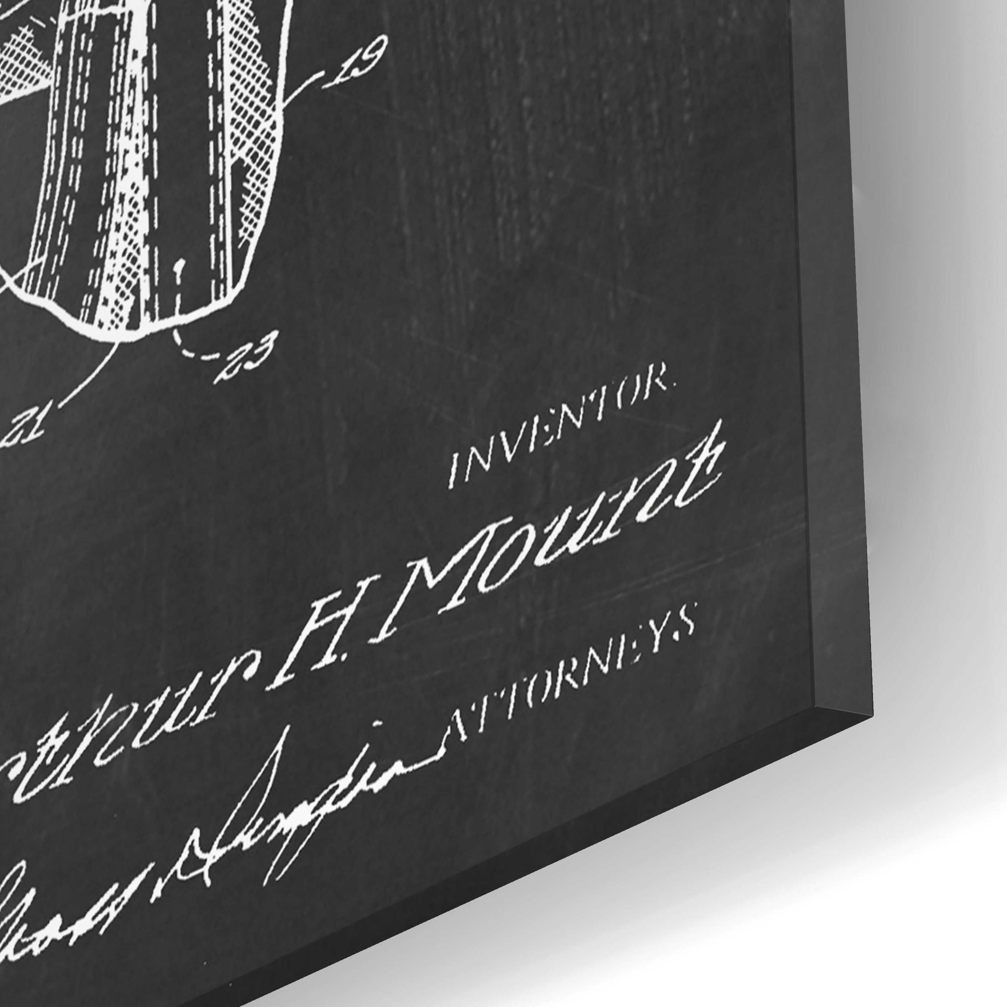 17 Stories ''Push-Up Bra Blueprint Patent Chalkboard,'' Acrylic Glass ...