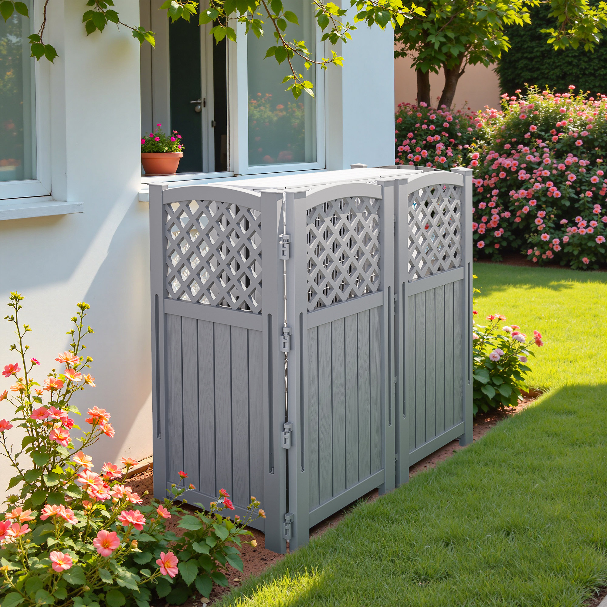 Furmax 49.5In H x 22.6In W Outdoor Screen, 4-Side Screen - Wayfair Canada