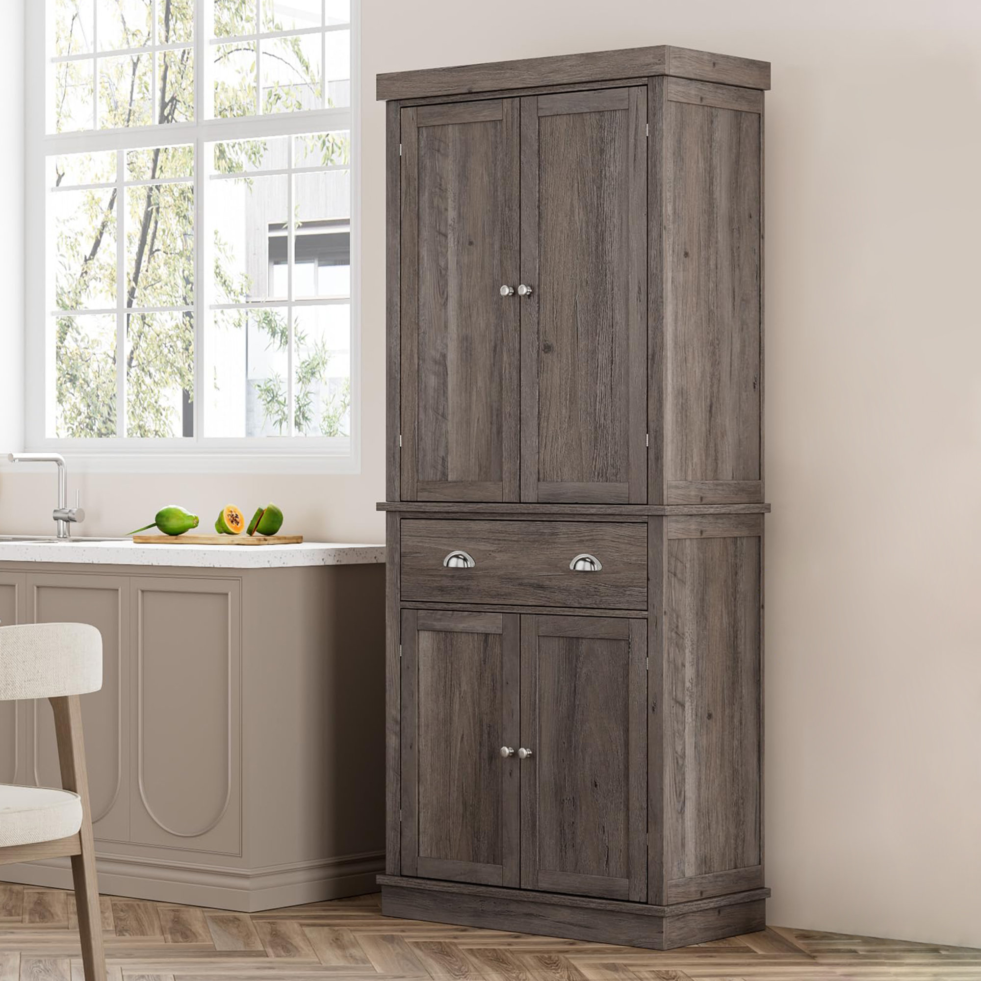 Red Barrel Studio® 72" Kitchen Pantry Storage Cabinets | Wayfair