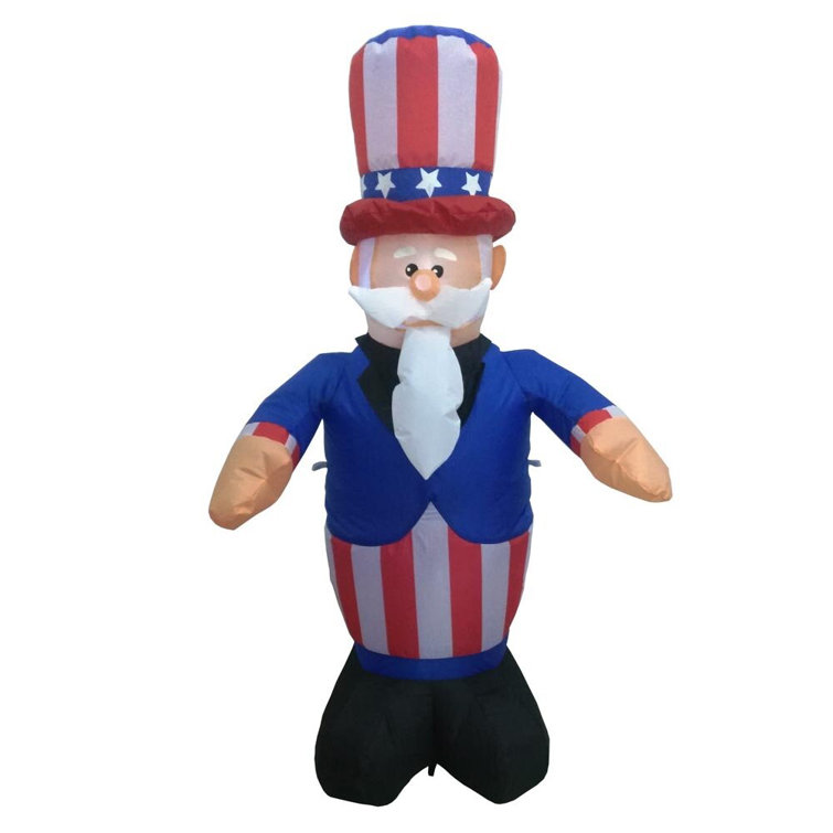 Air Characters Air Blown Uncle Sam with Beard and Mustache Inflatable ...