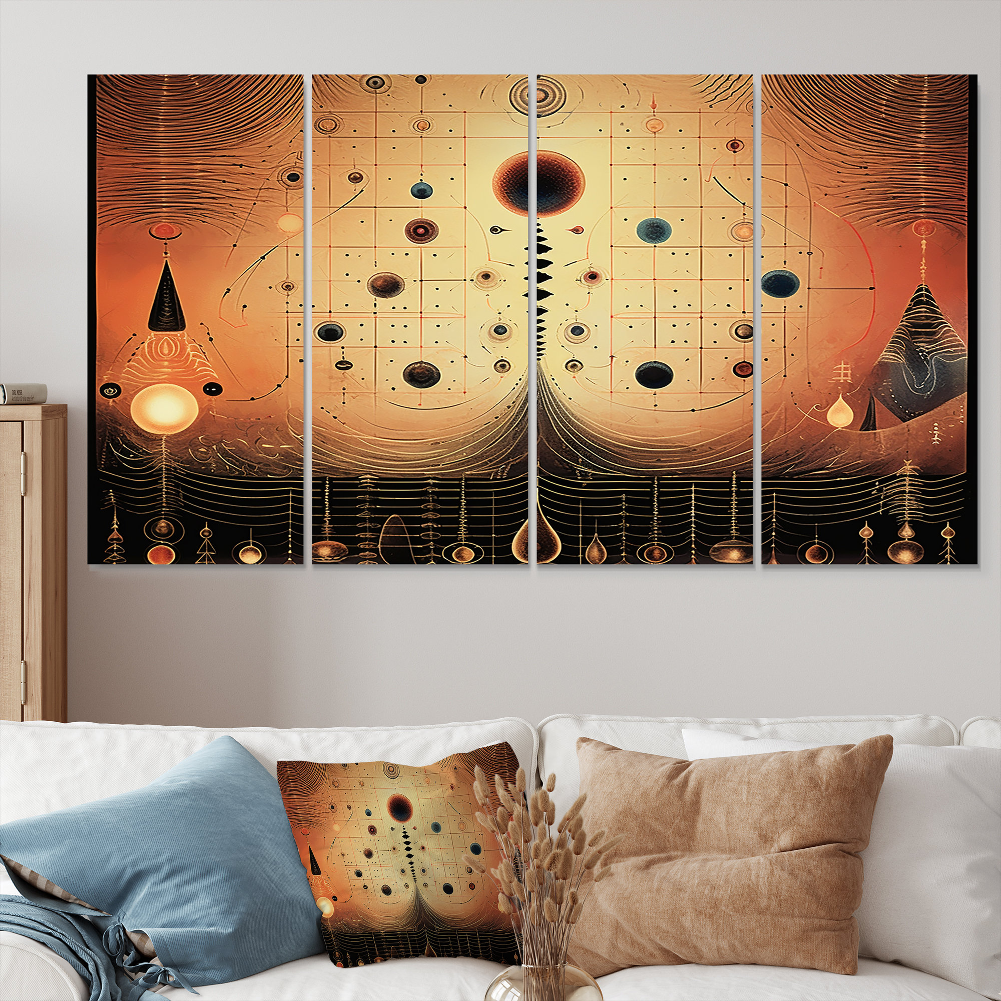 Design Art Frequencies From The Ages - Abstract Landscape Wall Art ...
