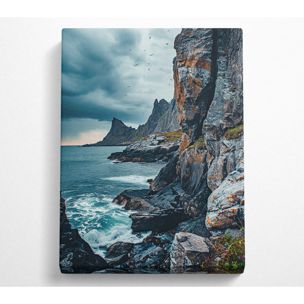 House of Hampton Rugged Edge Of Ciffs Canvas Print | Wayfair.co.uk