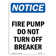 SignMission Fire Pump Do Not Turn Off Breaker Sign - Wayfair Canada