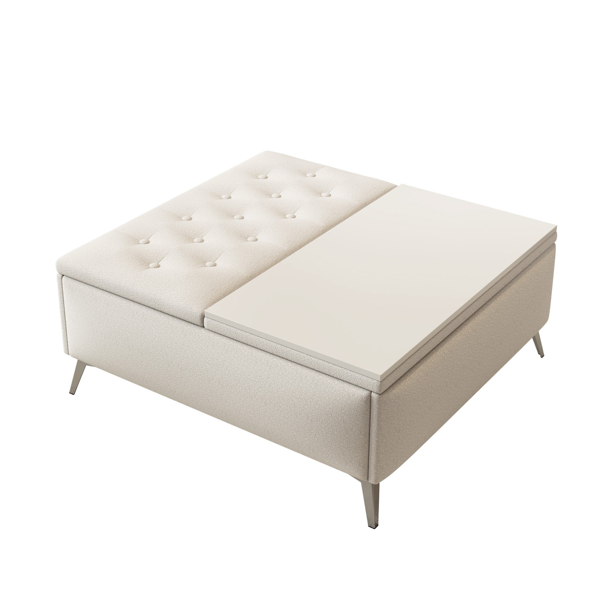 Everly Quinn 35 inch Wide Square storage benches Coffee Table | Wayfair