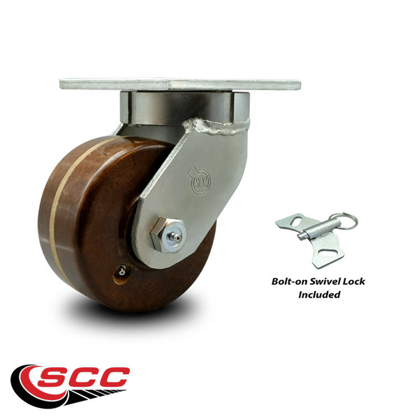Service Caster Extra Heavy Duty High Temp Phenolic Wheel Swivel Caster ...