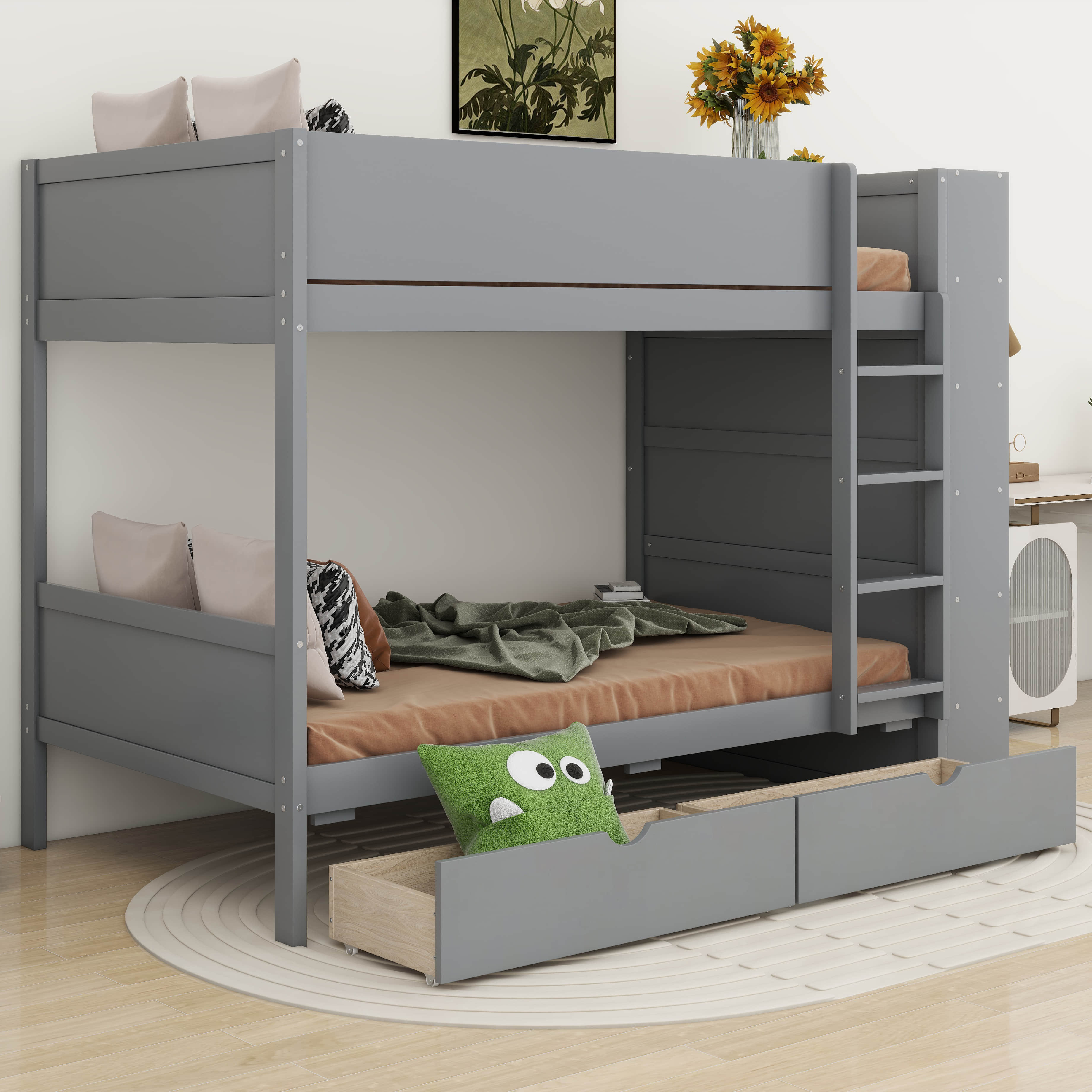 Harriet Bee Javelle Kids Bunk Bed with Drawers - Wayfair Canada