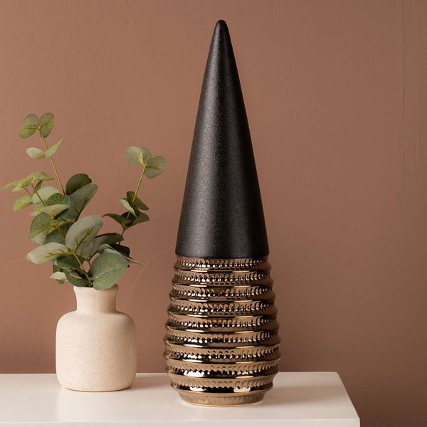 Fairmont Park Textured Cone Decoration for Living Room Decor, Chic ...