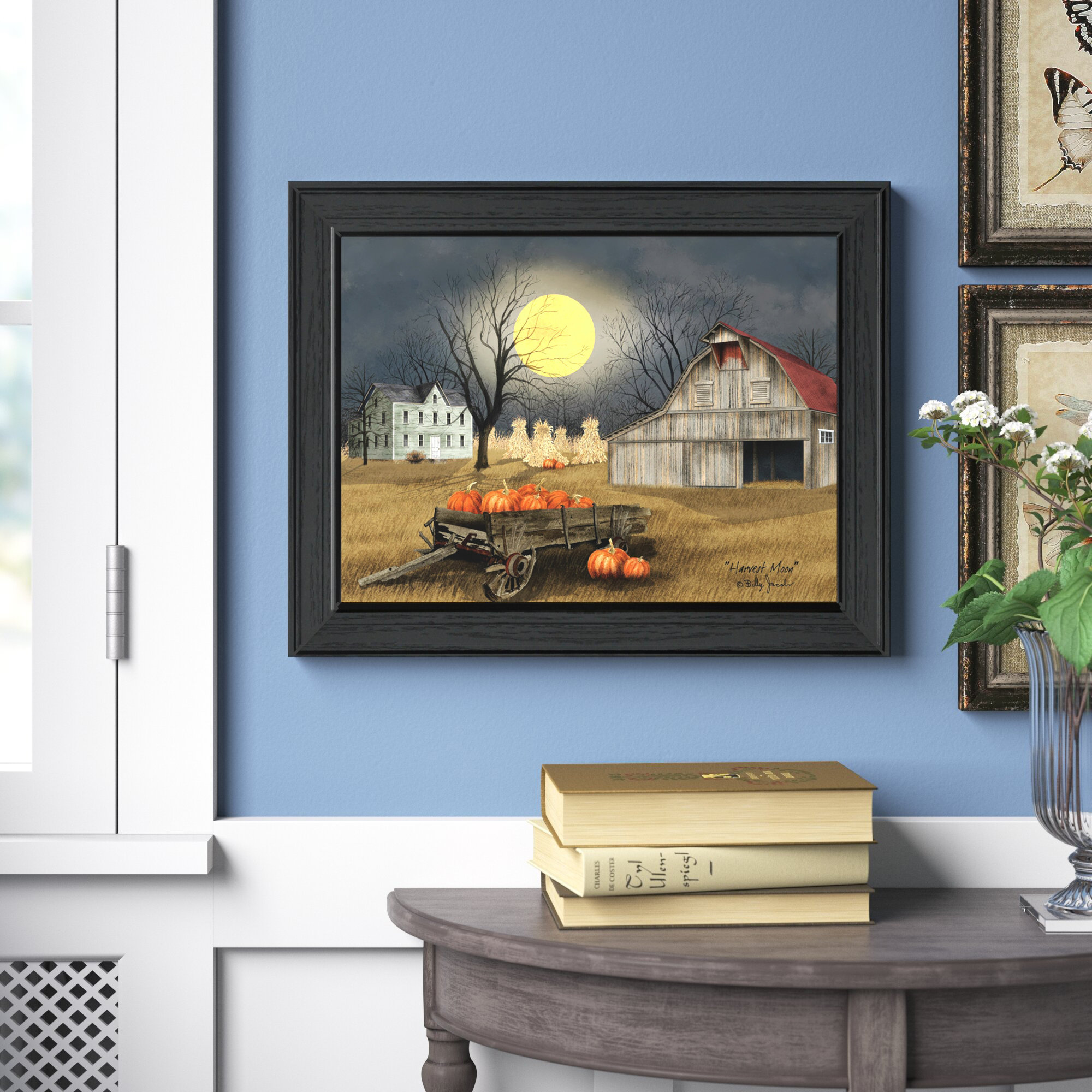 Lark Manor™ Harvest Moon Framed Wall Art for Living Room, Home Wall ...