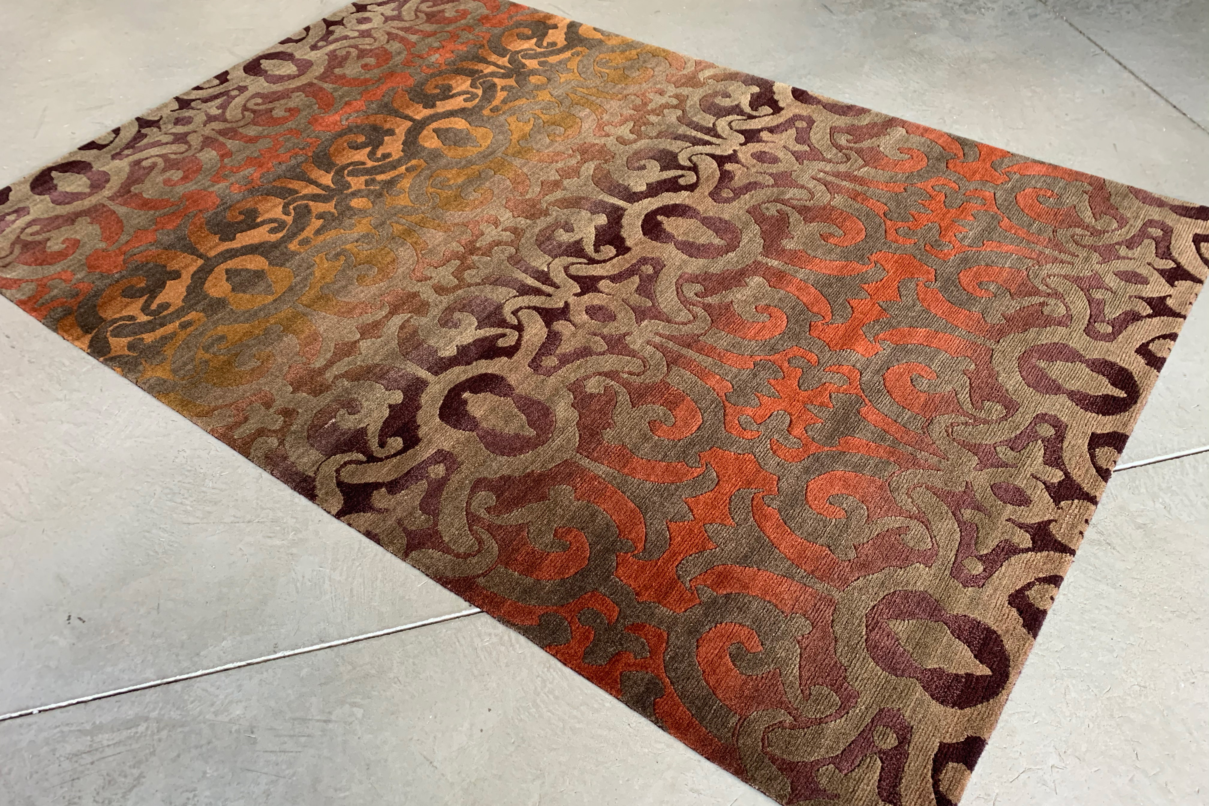 Tibet Rug Company WROUGHT IRON WALNUT | Perigold