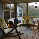 Union Rustic Ossu Outdoor Rocking Chair with Cushions & Reviews | Wayfair