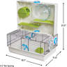 Ivy Bronx Hamster Cage | Awesome Arcade Hamster Home (White) | 18.11 x ...