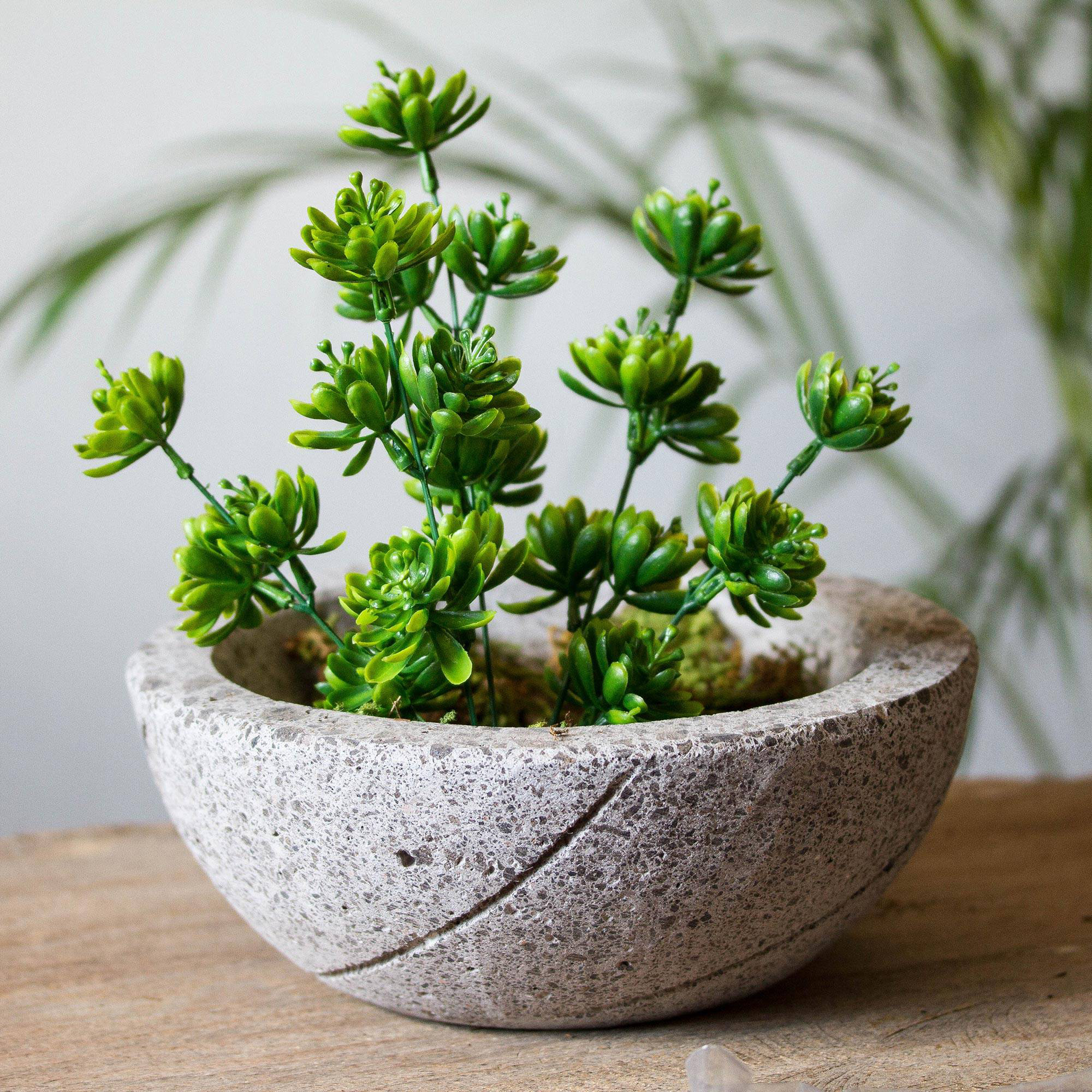 Millwood Pines Lively Spiral Reclaimed Stone Pot Planter | Wayfair