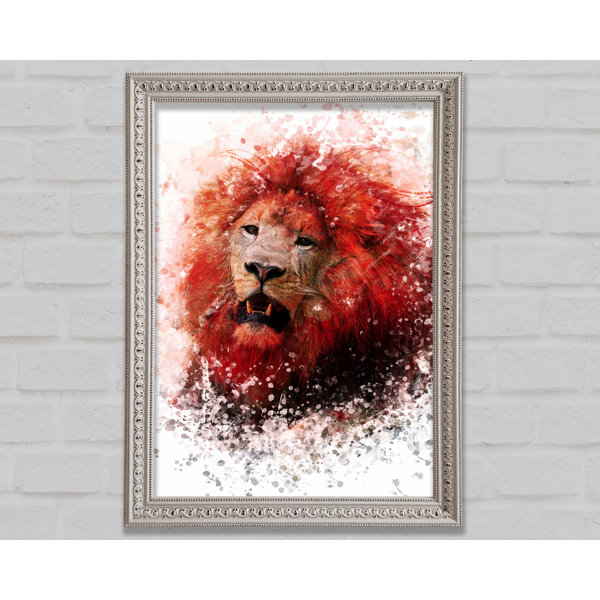 Bright Star Red Lion Roar - Single Picture Frame Art Prints | Wayfair.co.uk