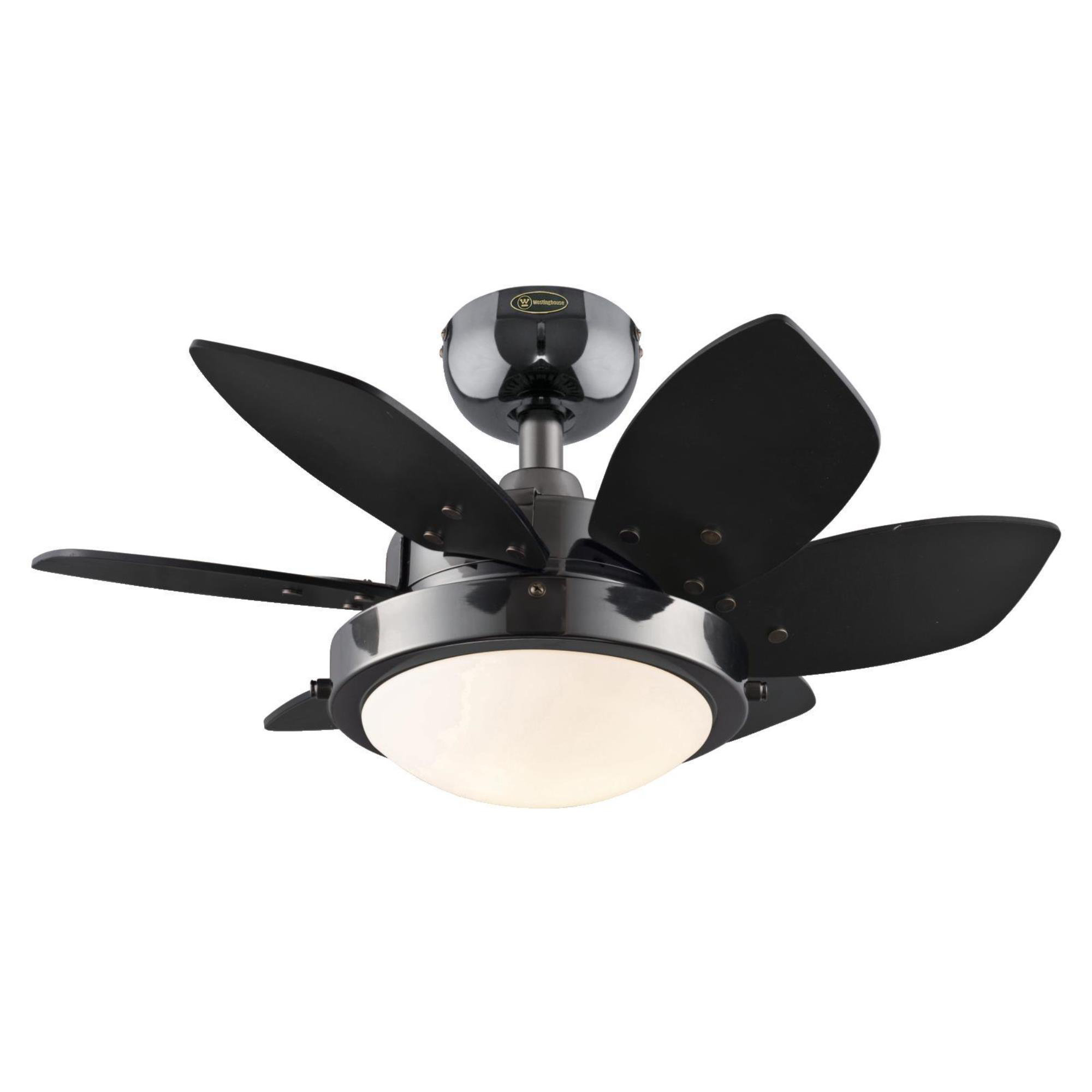 Ebern Designs 24" Chenut 6 - Blade LED Leaf Blade Ceiling Fan with Pull ...