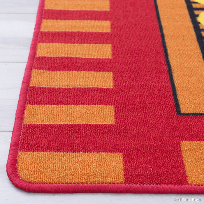 Zoomie Kids Lenny Rectangle Geometric Hand Tufted Nylon Rug | Wayfair