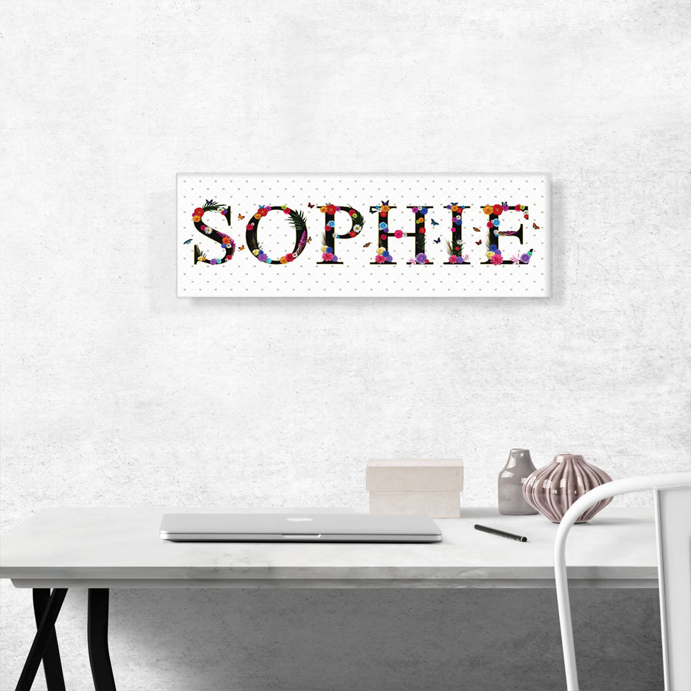 ARTCANVAS SOPHIE Girls Name Room Decor Canvas Art Print - Wayfair Canada