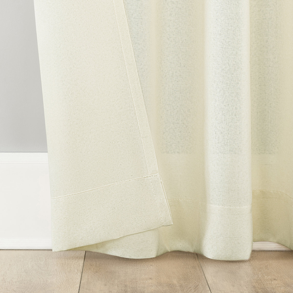 Ebern Designs Diglio Twist Tab Semi-Sheer Tab Top Curtain Panel ...