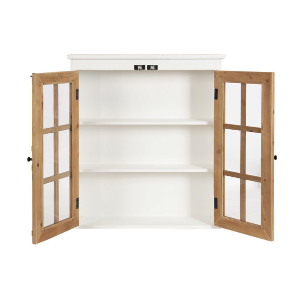 Gracie Oaks Two-Tone Wall Cabinet for Storage & Reviews | Wayfair