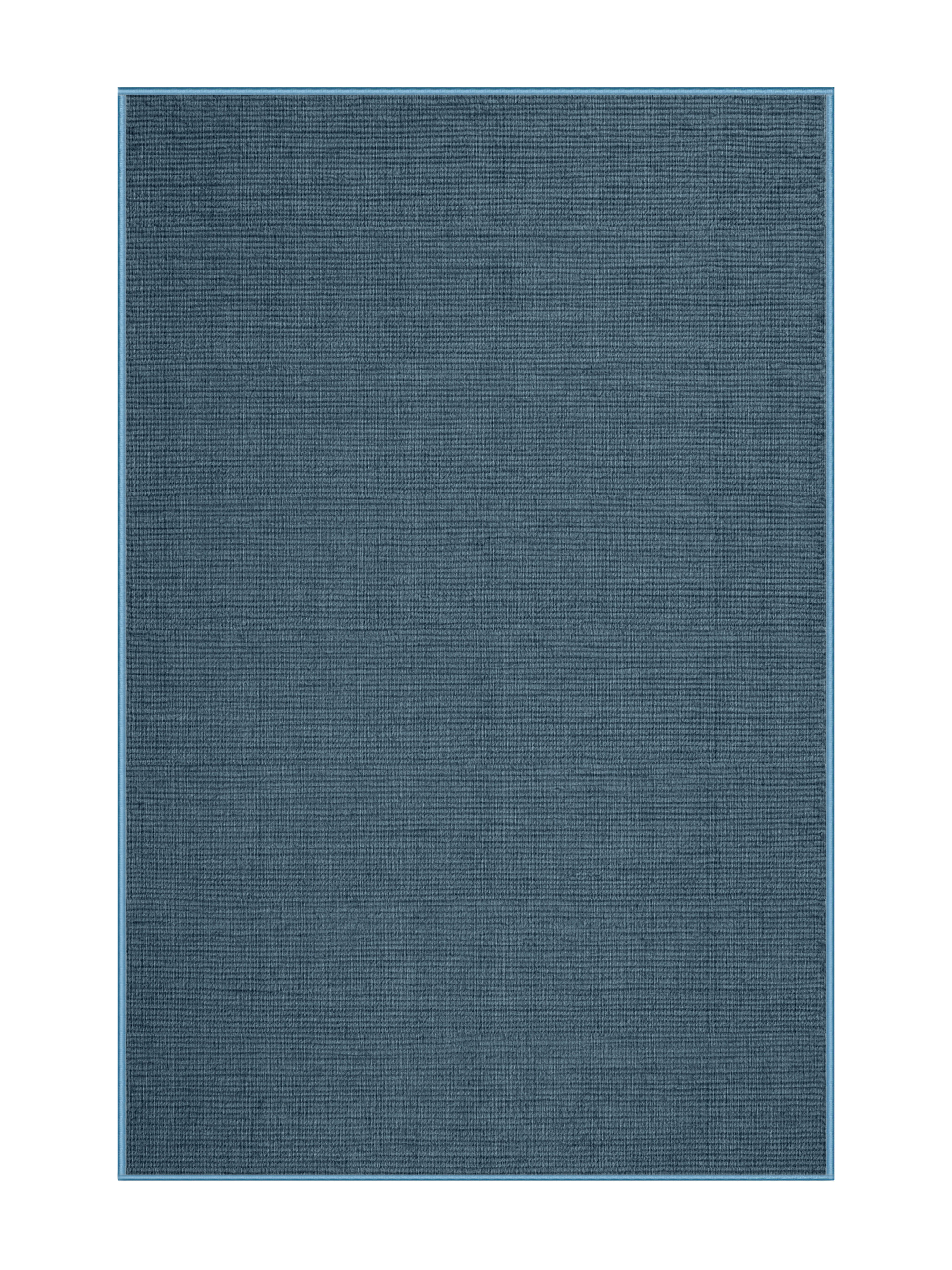 Wildon Home® Machine Washable Solid Blue Area Rug | Wayfair