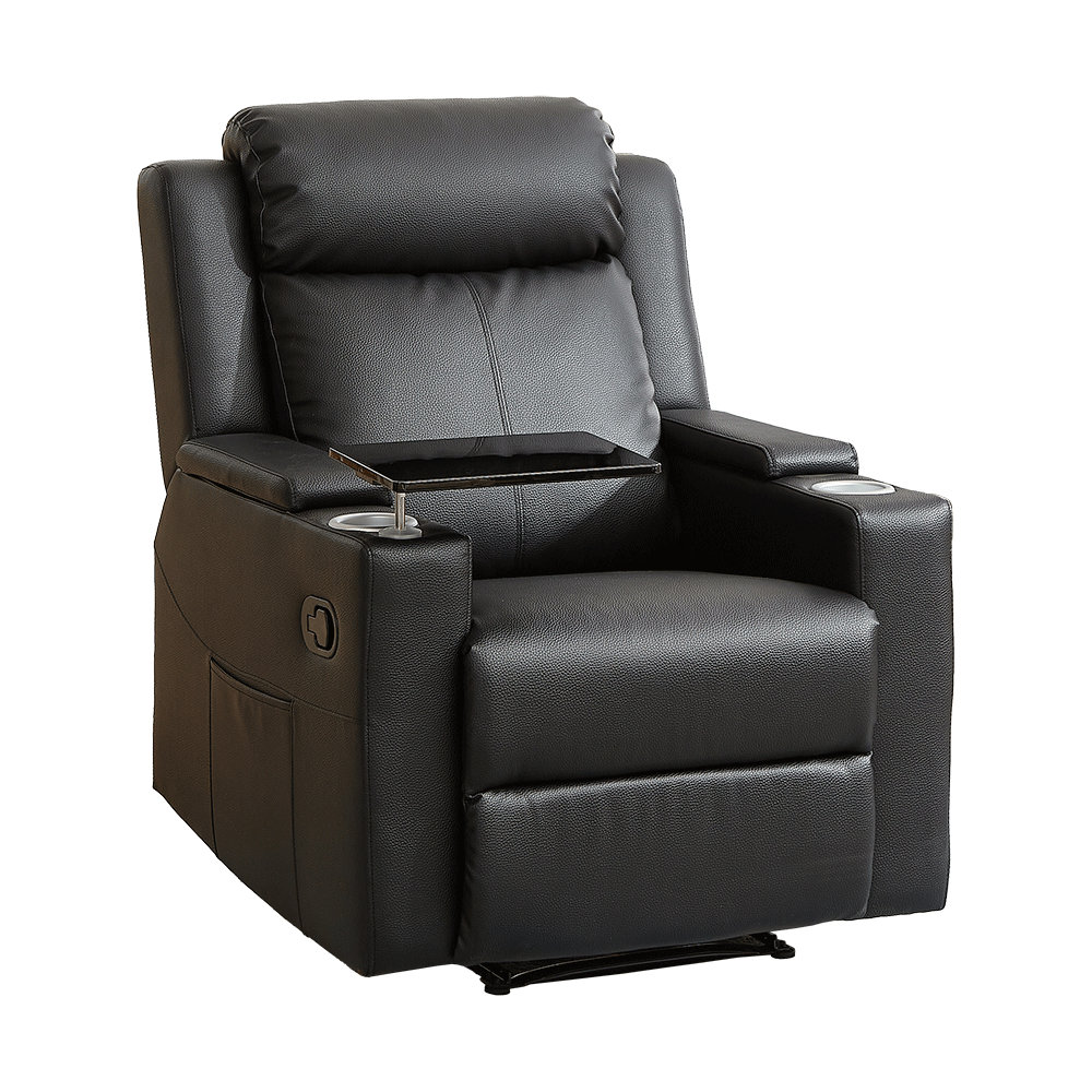 Ebern Designs Faux Leather VIP Home Theater Seating Seats with Cup ...