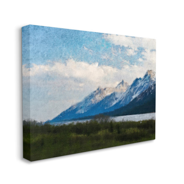 «Millwood Pines Mountain and River Landscape on Canvas» par Daniel ...