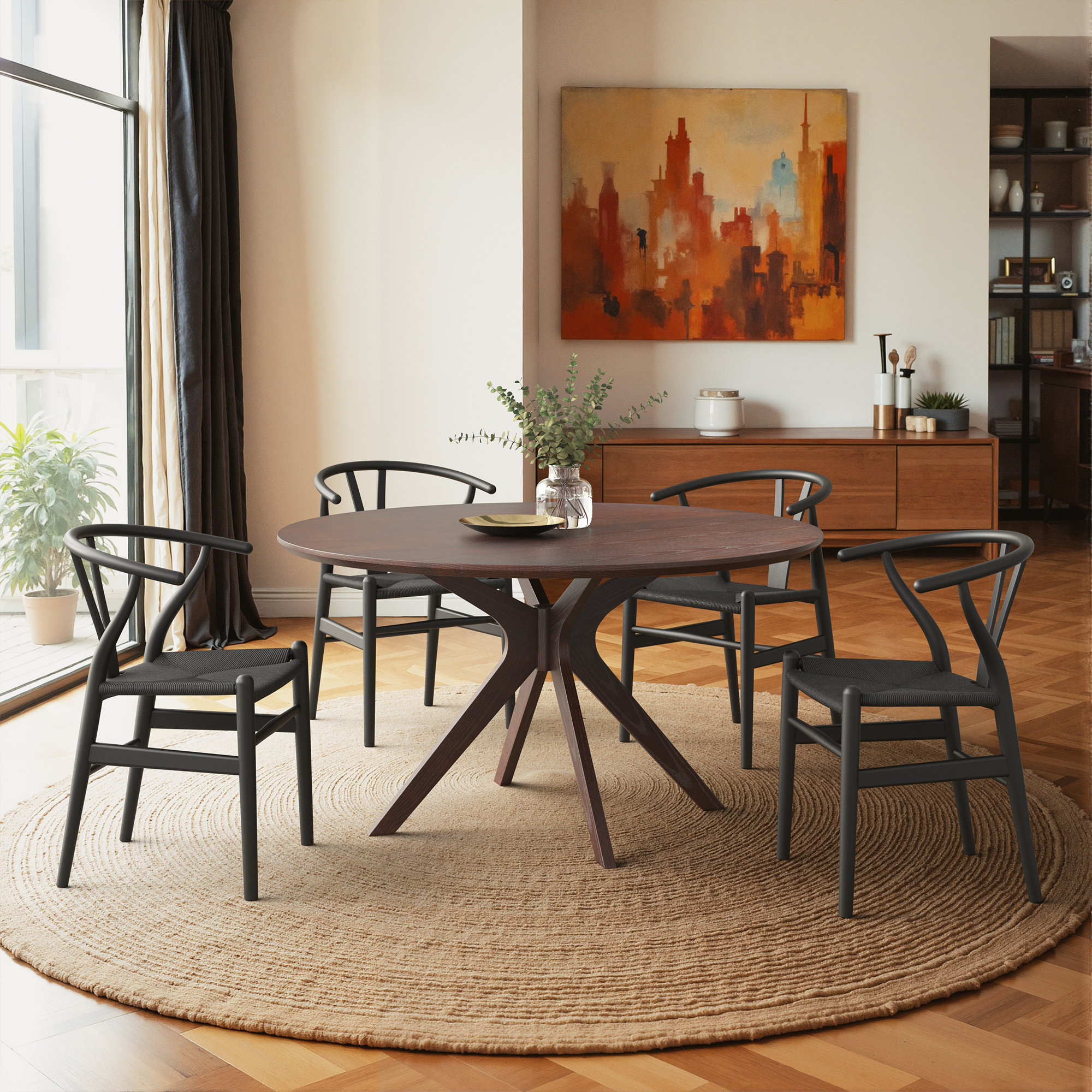 George Oliver 4 Person Round Dining Sets & Reviews - Wayfair Canada