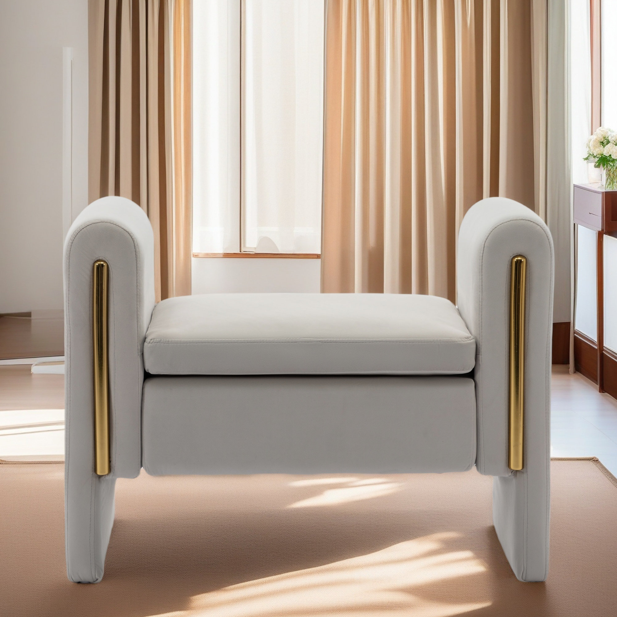 Mercer41 Single Bench Shoe Bench Makeup Bench For Bedroom Indoor | Wayfair