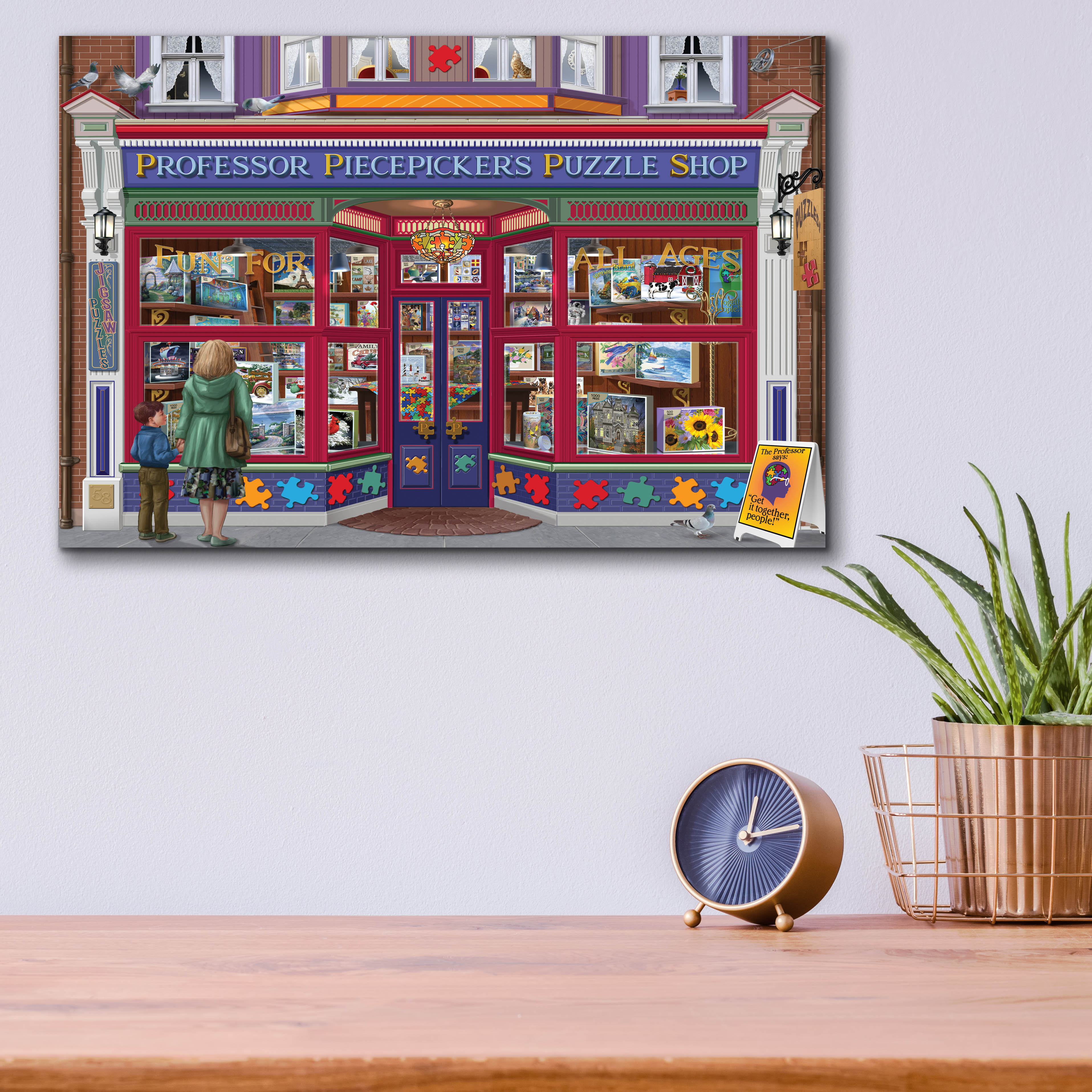 Winston Porter 'Professor Puzzles' by Bigelow Illustrations Acrylic ...