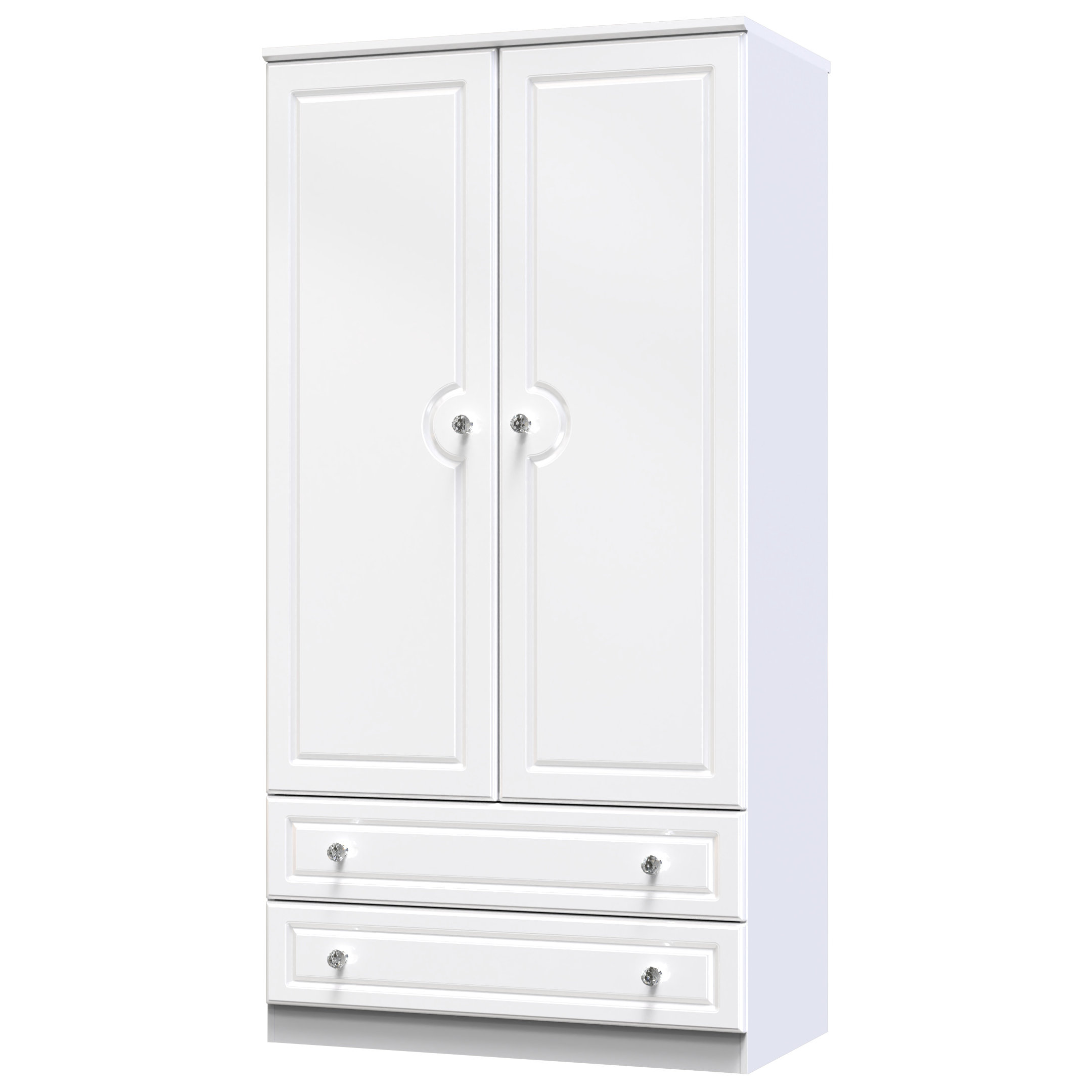 Lark Manor Conover Wide 2 Drawer Double Wardrobe | Wayfair.co.uk