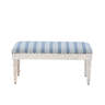 Beachcrest Home™ Aaryahi Coastal Carved Seashell 36” Upholstered Bench ...